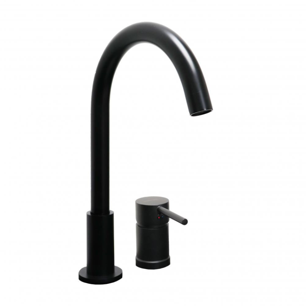 Surface mounted faucet Round Matte Black - Max — Furnified